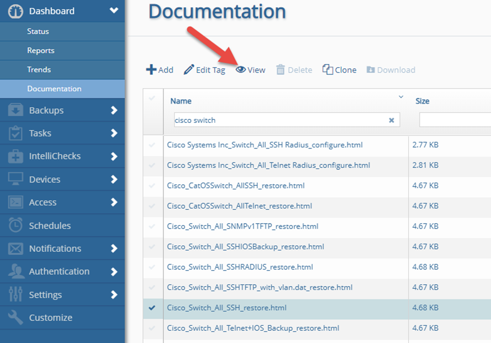 How to restore from a device backup