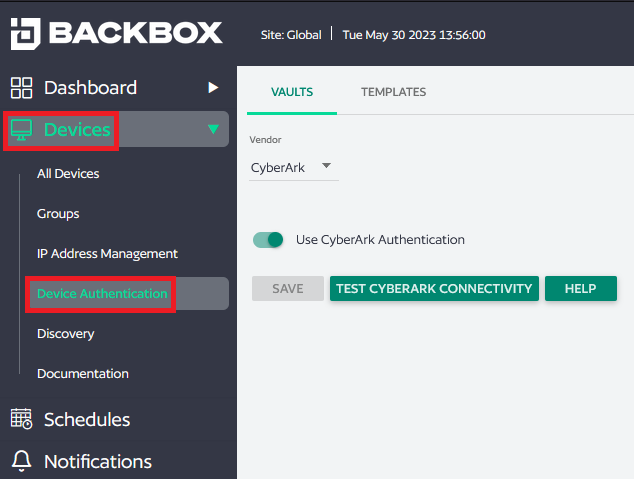 CyberArk Integration with BackBox