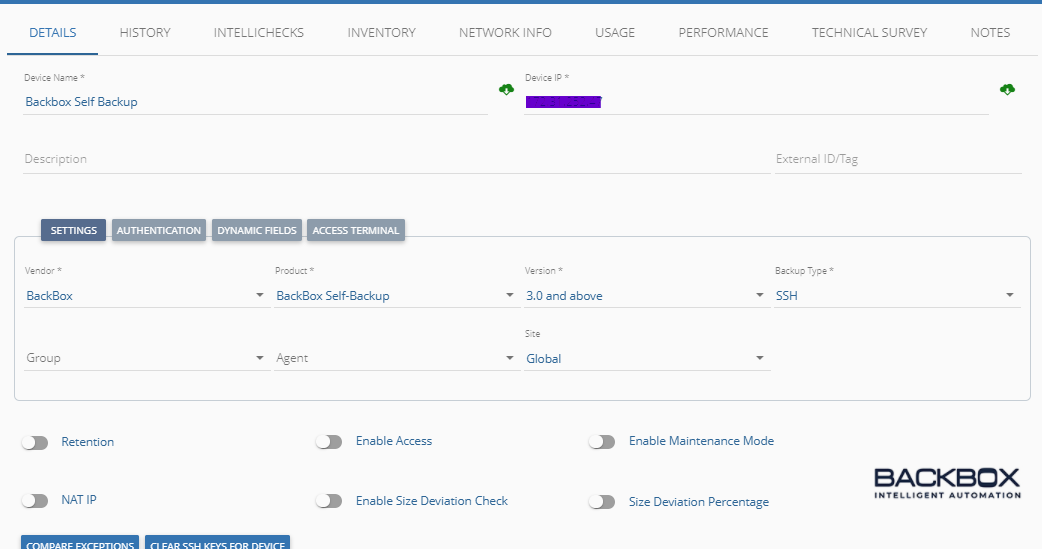How to backup and restore your BackBox Configuration