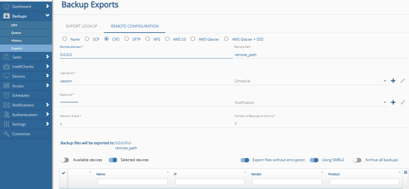 How to backup and restore your BackBox Configuration